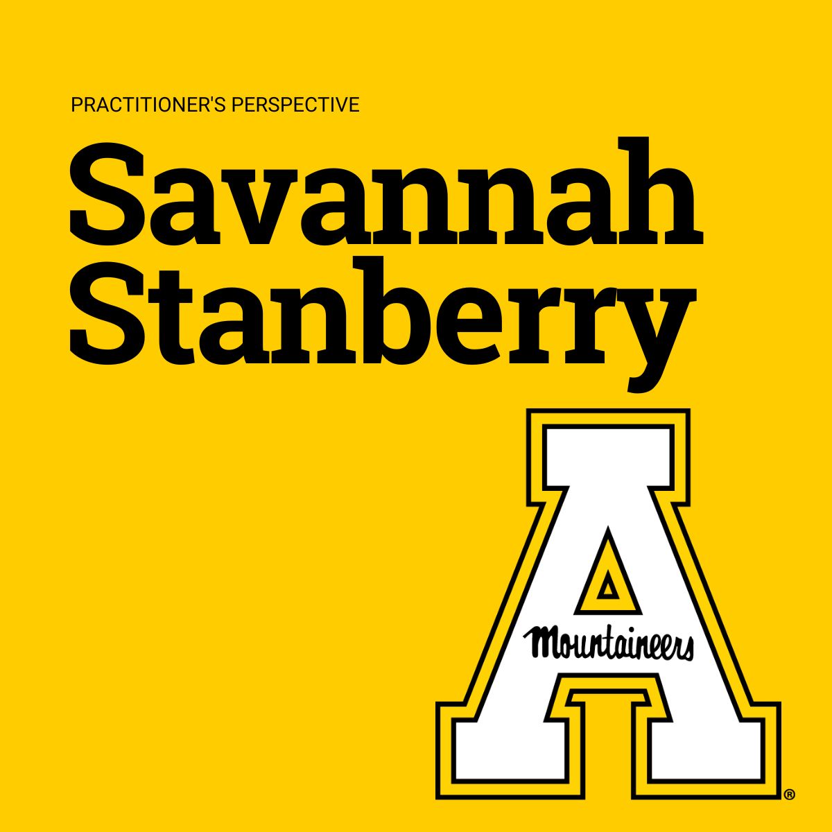 Practitioner Perspective - Savannah Stanberry