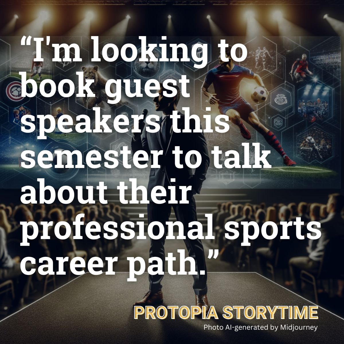 Storytime - Looking for sports professionals to speak in my class