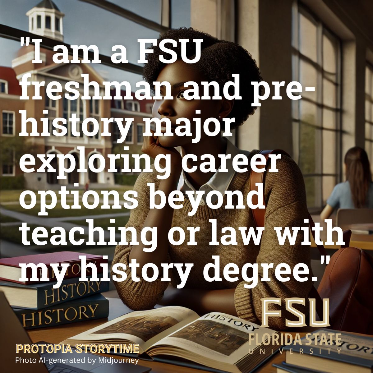 Storytime - FSU freshman is looking for career options